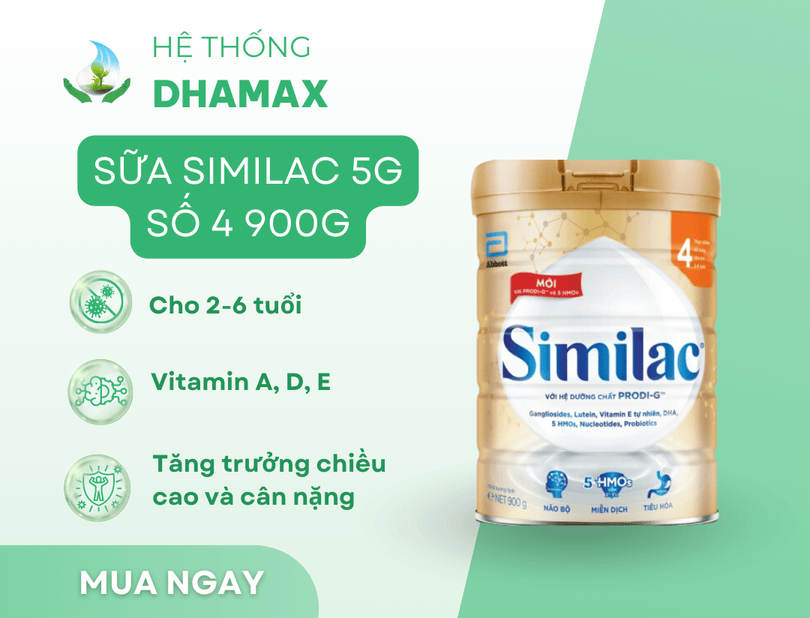 Sữa Similac 5G số 4 900g (2-6 tuổi)
